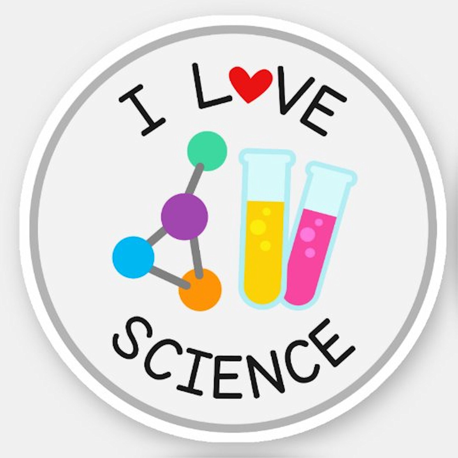 I LOVE School Subjects Vinyl Sticker Decal Math Sports Art & - Etsy