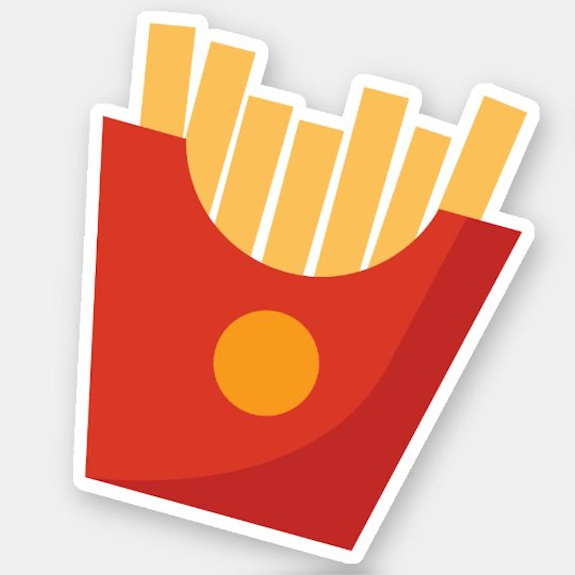 Fast Food Vinyl Stickers Decals -- Set of 4 Kiss Cut (easy Peel ...