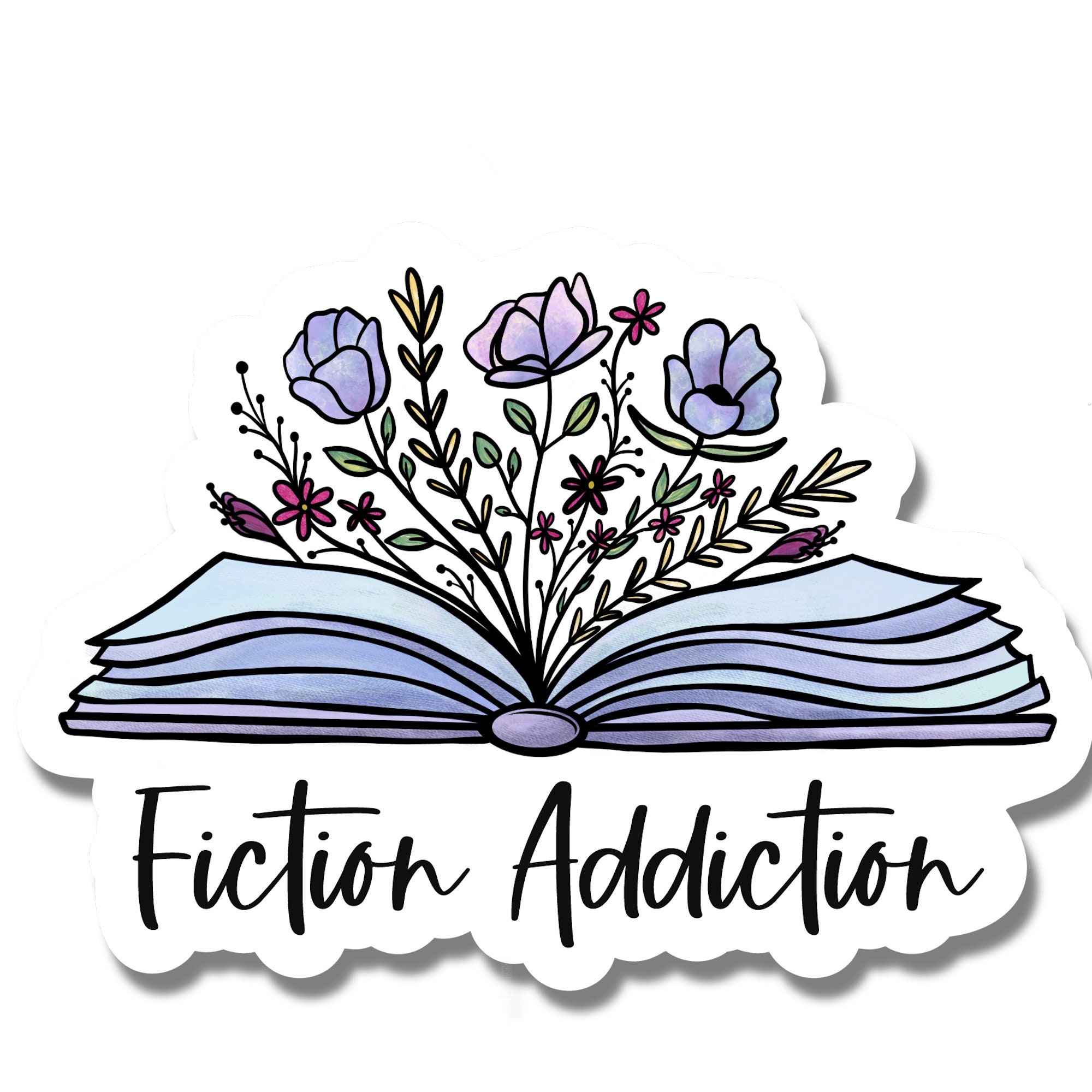 Book Reader Vinyl Sticker Decal 3 Inch Party Favors, Decorations, Party ...