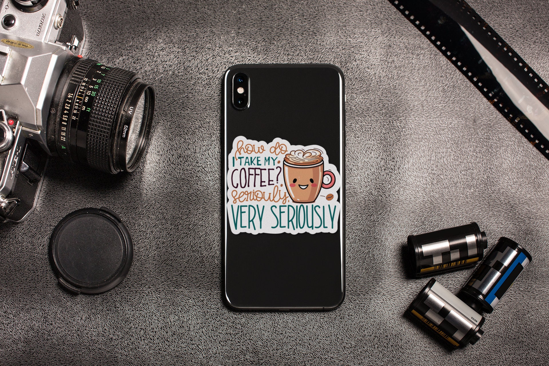 Funny Coffee Sayings Vinyl Sticker Decals, 3 or 6 Inch Tall - Stick on ...