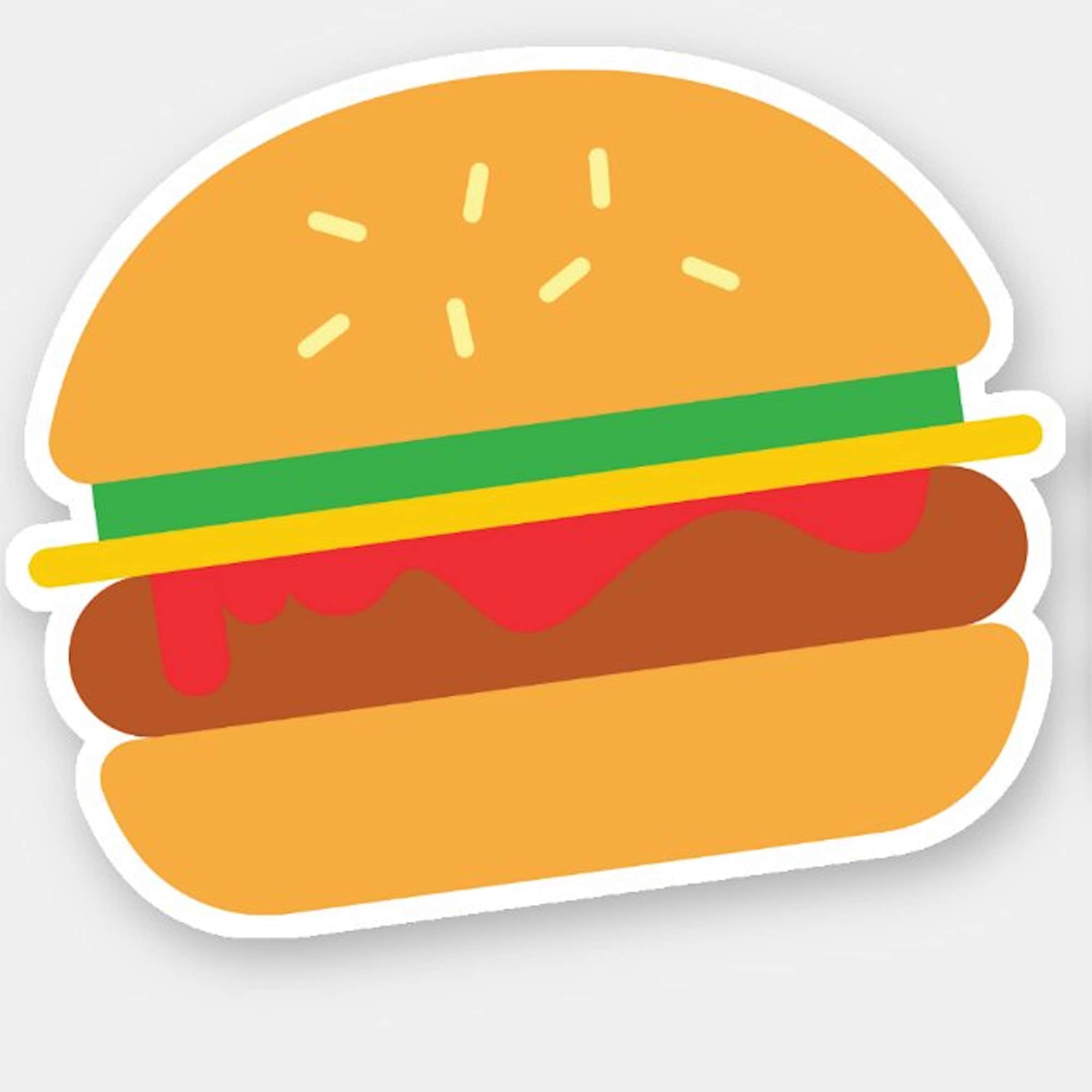 Fast Food Vinyl Stickers Decals -- Set of 4 Kiss Cut (easy Peel ...