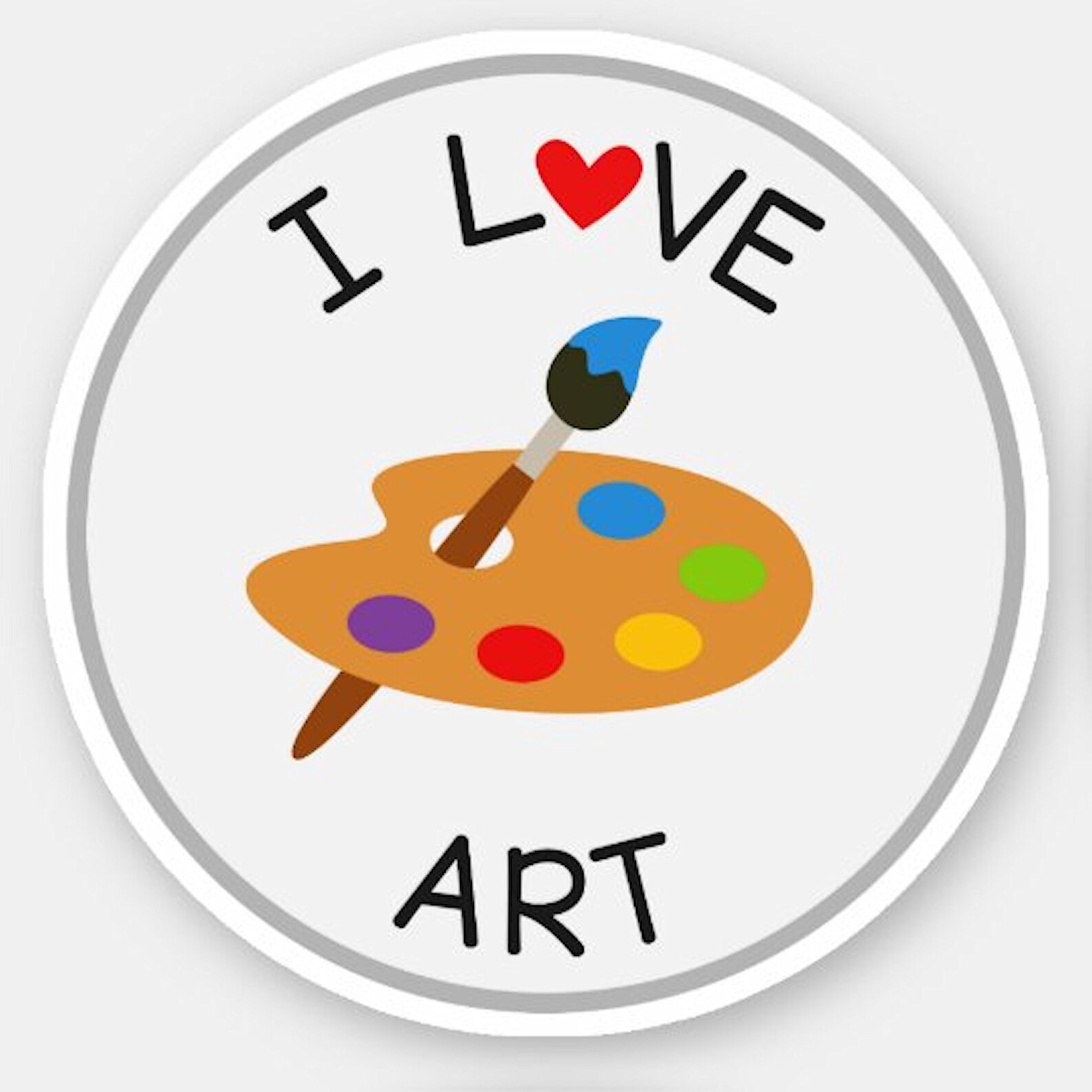 I LOVE School Subjects Vinyl Sticker Decal Math, Sports, Art & More ...