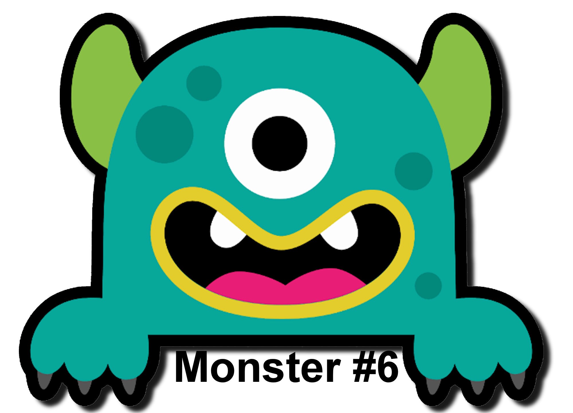Colorful Kids Monsters Vinyl Sticker Decal 3 In, Birthday Party Favors ...