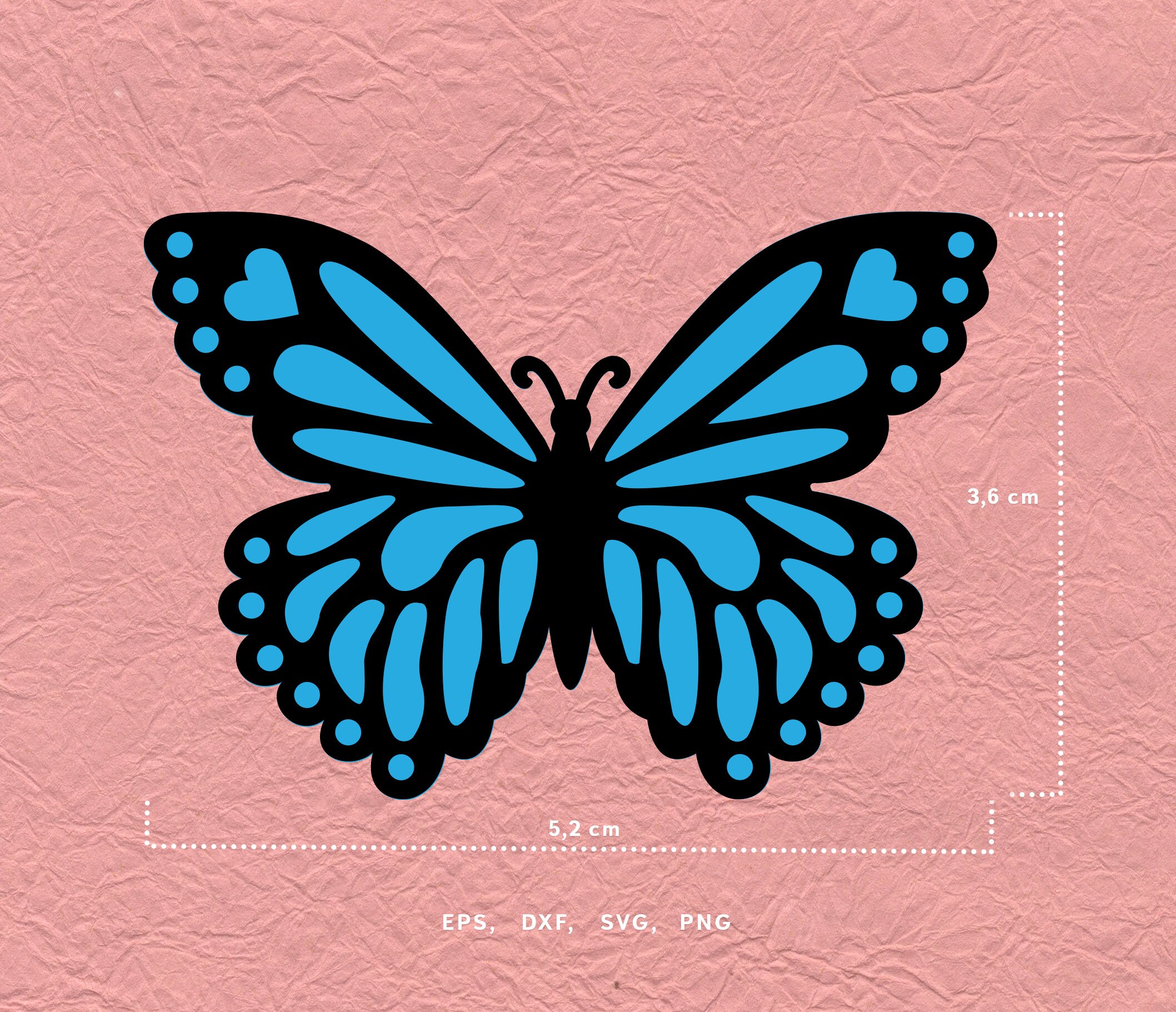 Butterfly Plotter File Cut File Template cricut Cameo eps - Etsy UK