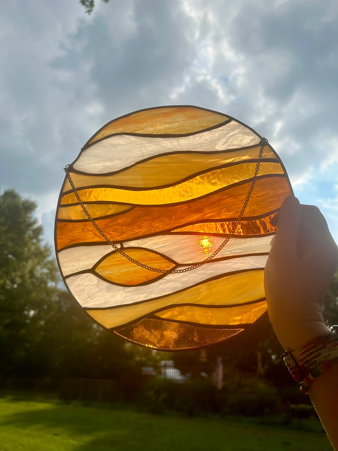 Jupiter Stained Glass Suncatcher - Etsy
