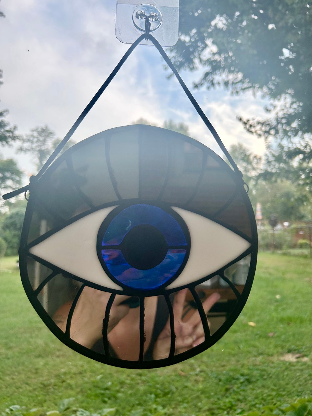 Mirror Evil Eye Stained Glass Art - Etsy