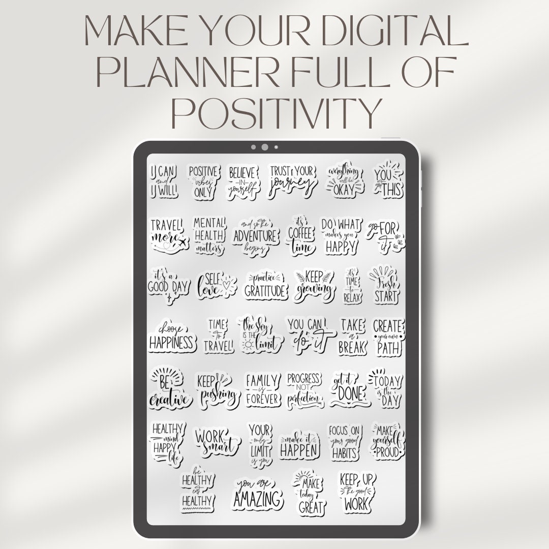 Motivational Digital Stickers | Positive Affirmation Stickers | Self ...