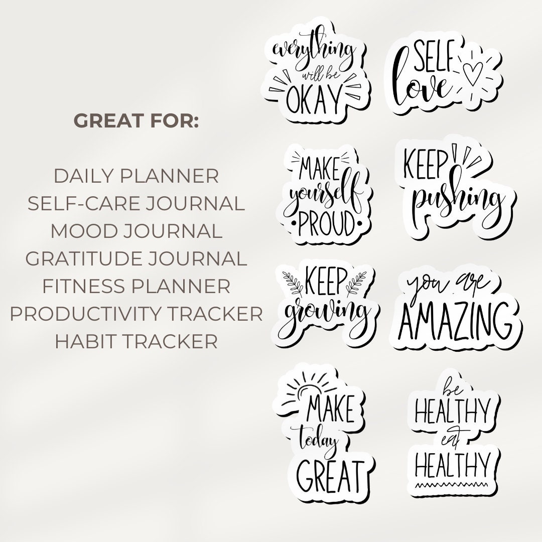 Motivational Digital Stickers | Positive Affirmation Stickers | Self ...
