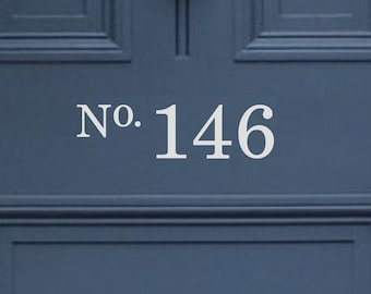 Personalised Classic Door Number Decal House Number Decal Sticker - Etsy