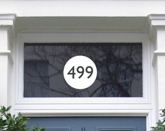 Personalised Classic Door Number Decal House Number Decal | Etsy UK