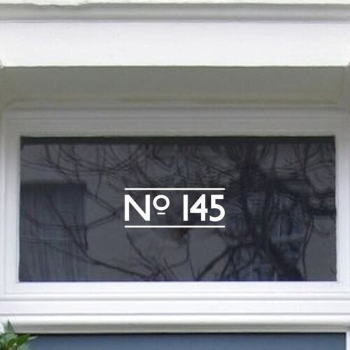 Personalised Classic Door Number Decal House Number Decal - Etsy