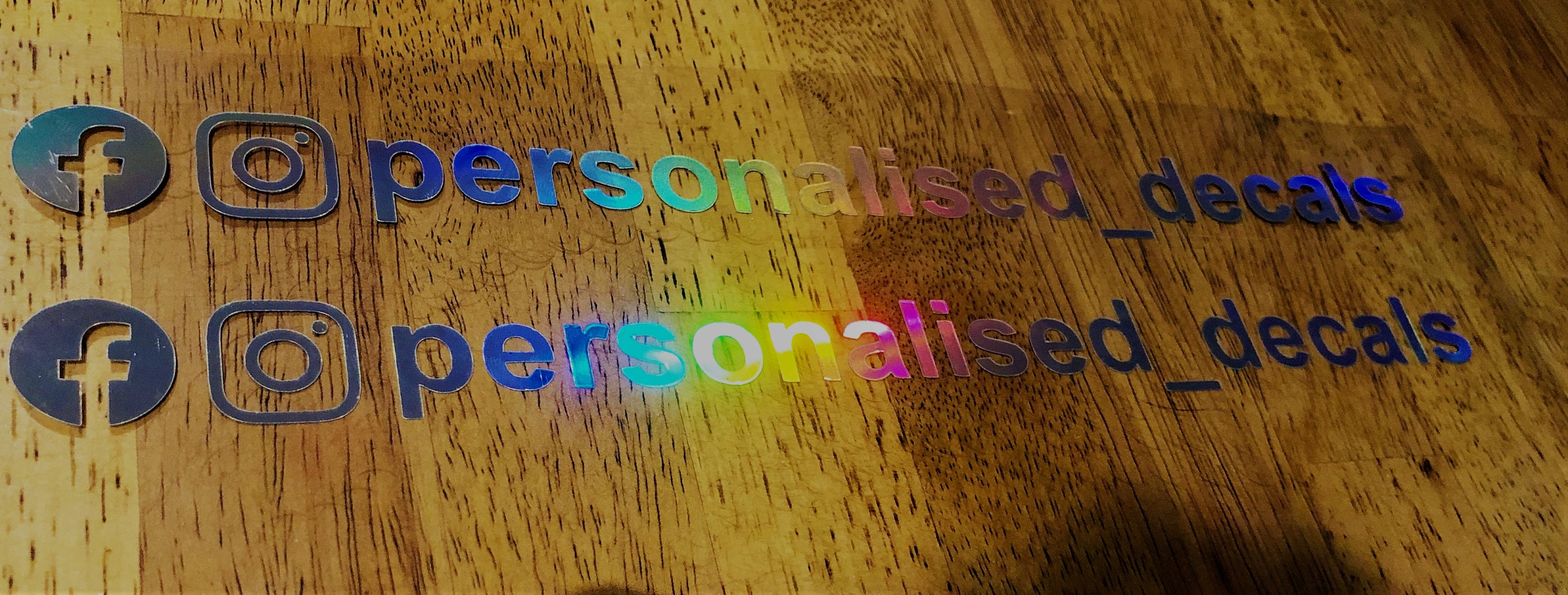 Personalised Social Media Decals Stickers for Facebook & Instagram ...