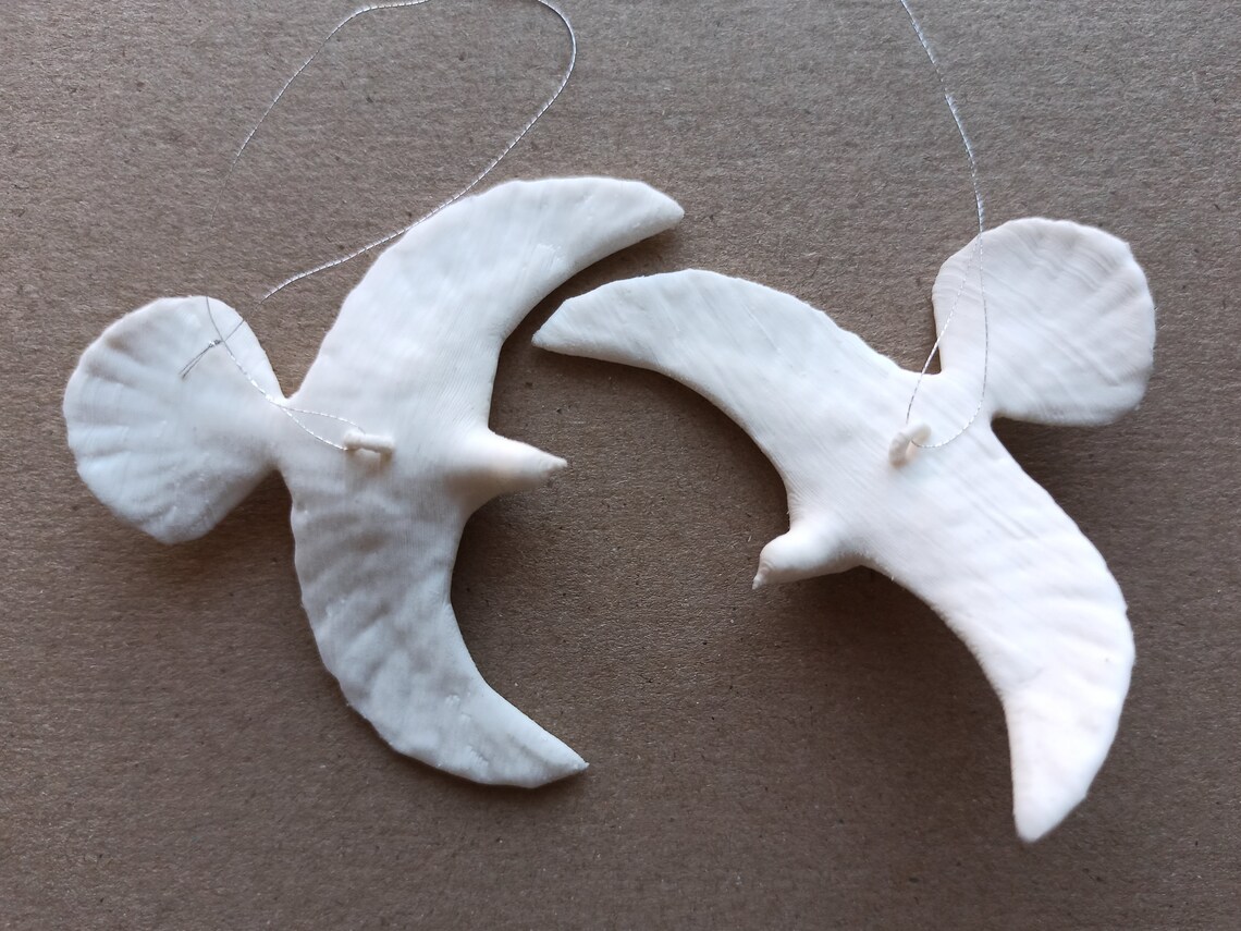 Doves of Friendship Pair of White Turtle Doves as a Hanging - Etsy UK