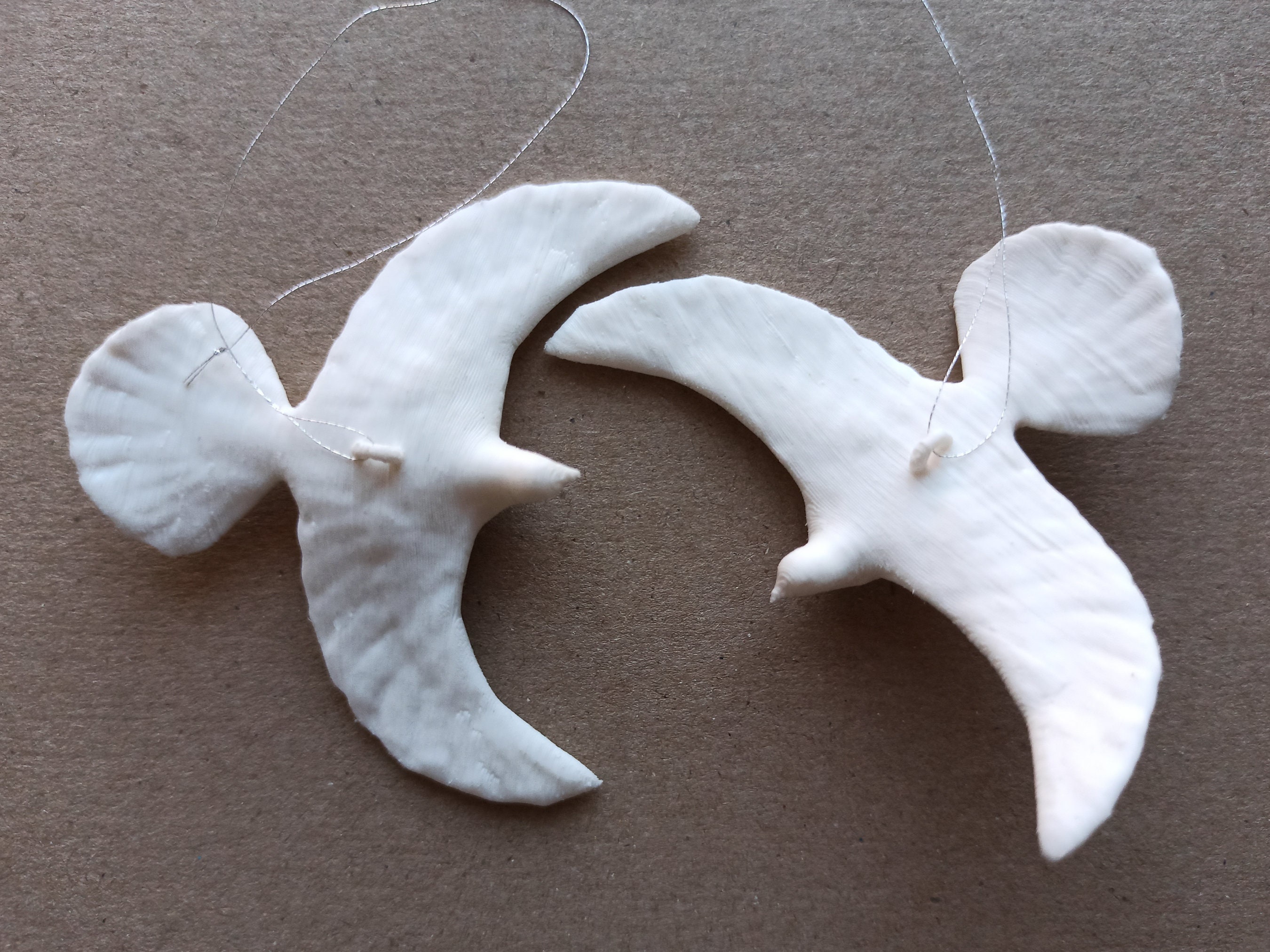 Doves of Friendship Pair of White Turtle Doves as a Hanging - Etsy UK