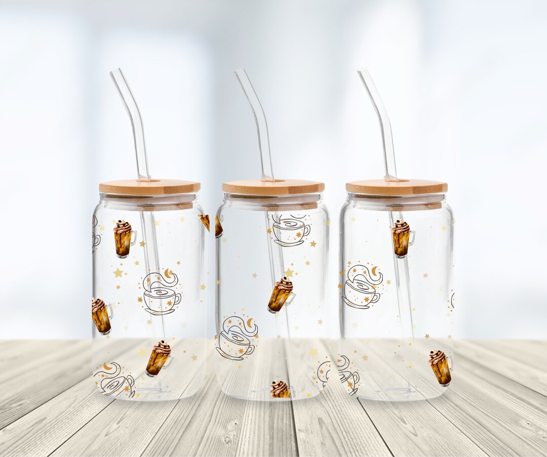 Stunning Sublimated Coffee Cups Collection: Libbey Glass With Images - Etsy