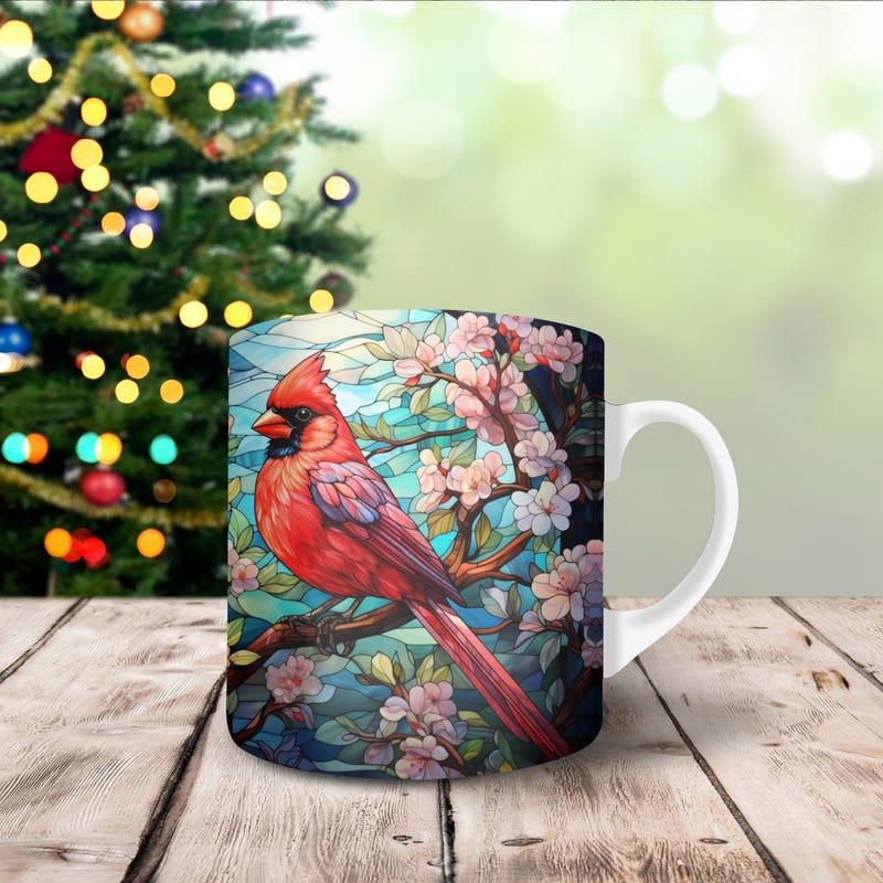 Stained Glass Cardinal - Etsy