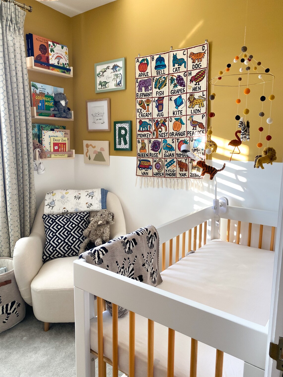 Handmade French Alphabet ABC (l'alphabet Français) Crewel Wall Hanging ...