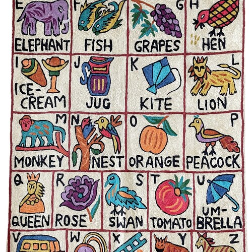 Handmade Alphabet ABC Wall Hanging Tapestry Aru - Etsy UK