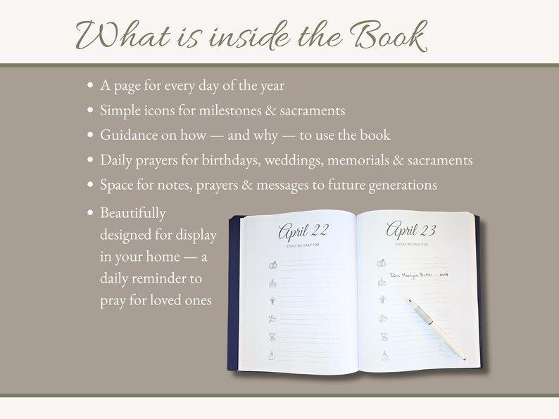 Generations of Blessings | Family Prayer Keepsake | Heirloom Memory ...