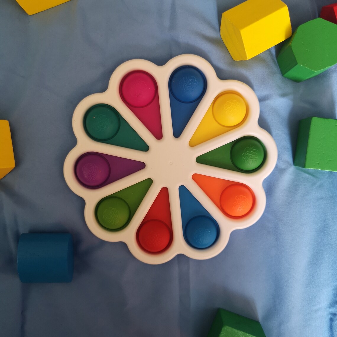 Simple Dimple Flower Fidget Toy Multi-Color Mini Sensory | Etsy