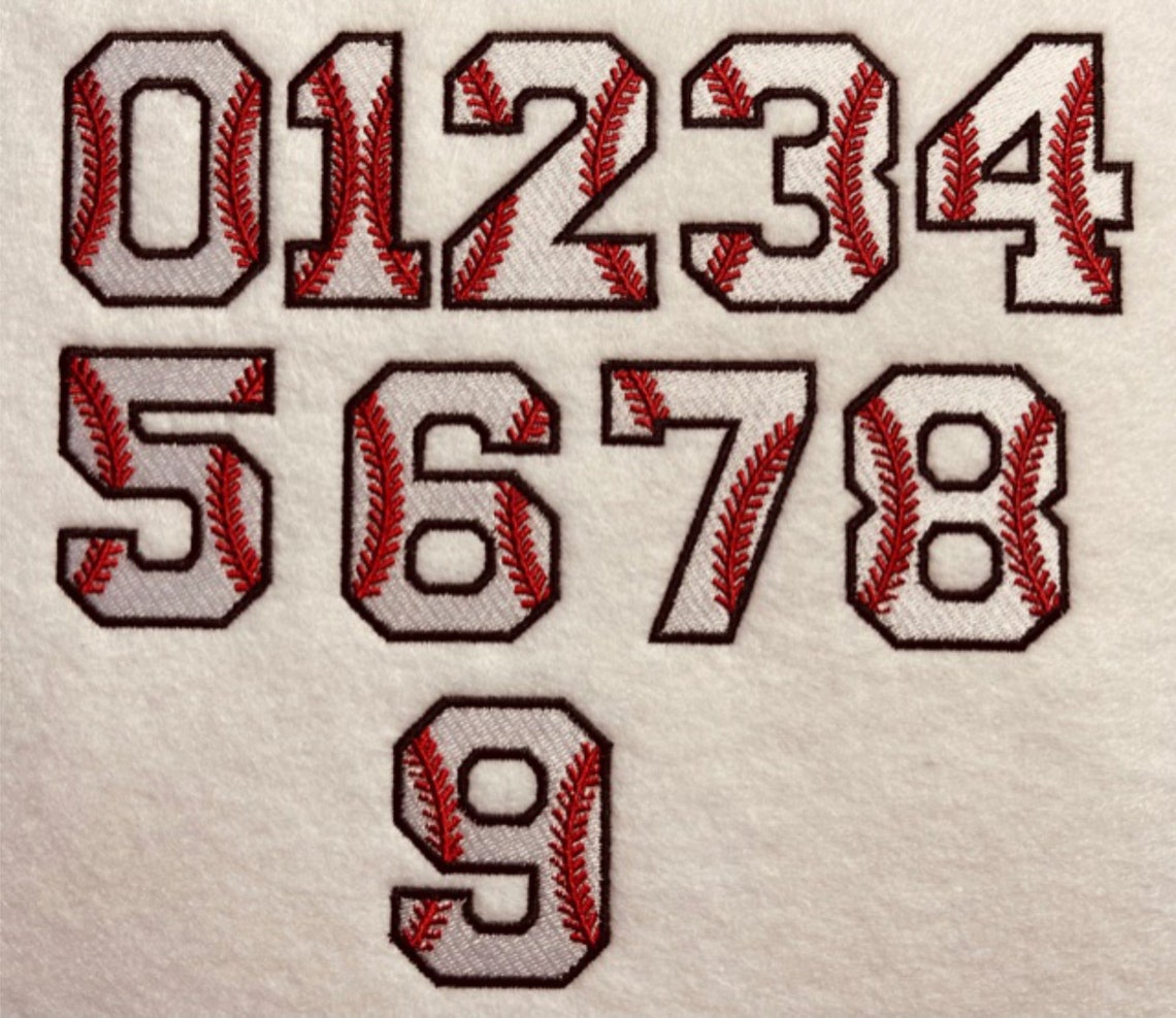 Baseball Alphabet Embroidery Designs - Etsy