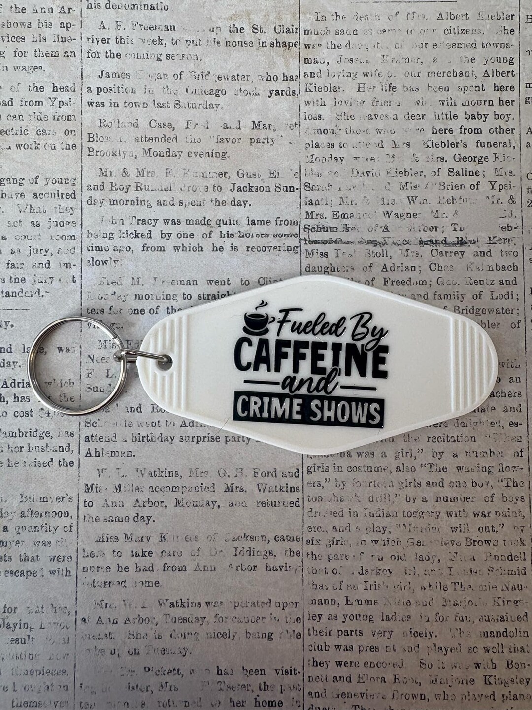 True Crime Motel Keychain - Etsy