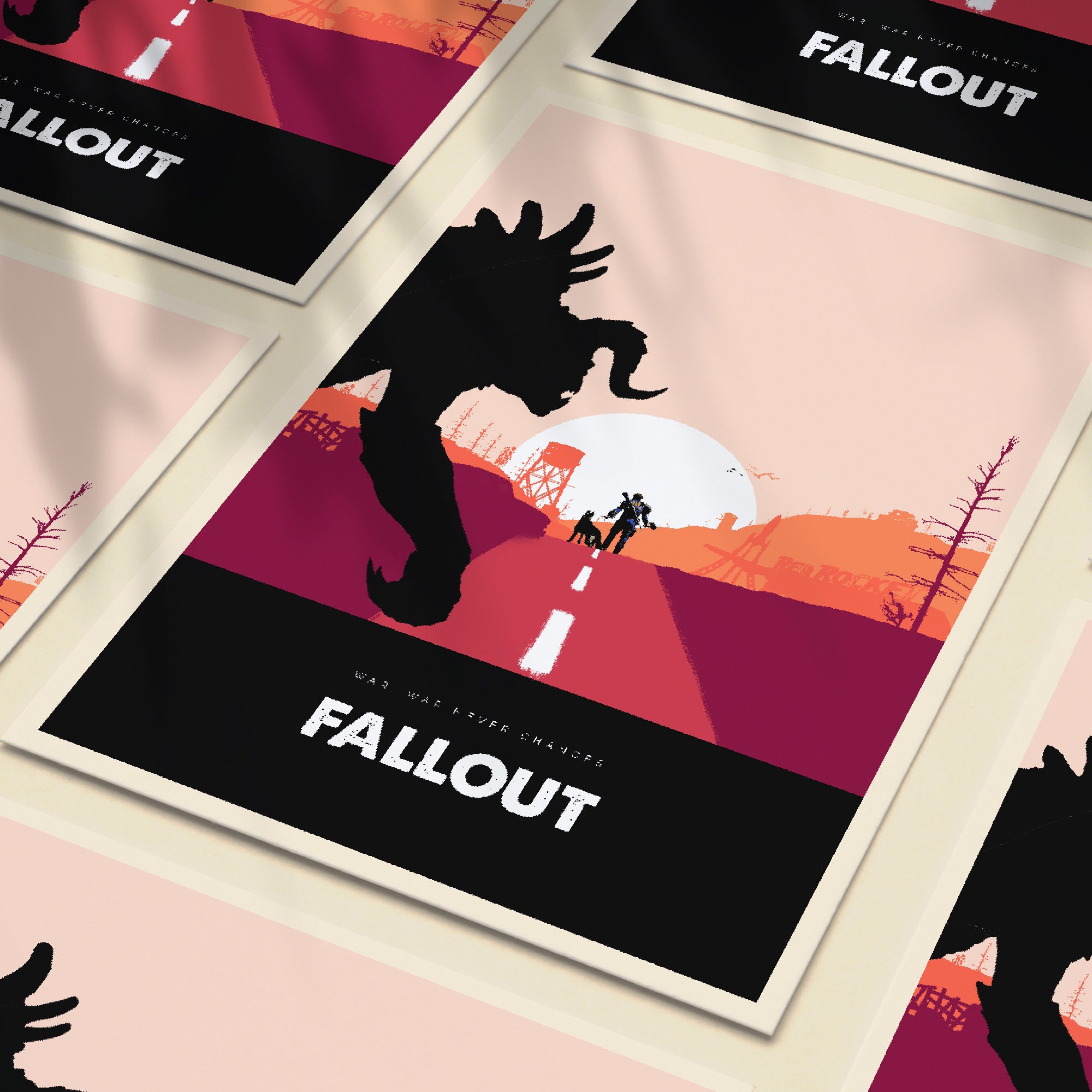 Minimalist Fallout Poster, Fallout Game Art, Video Game Art, Computer ...