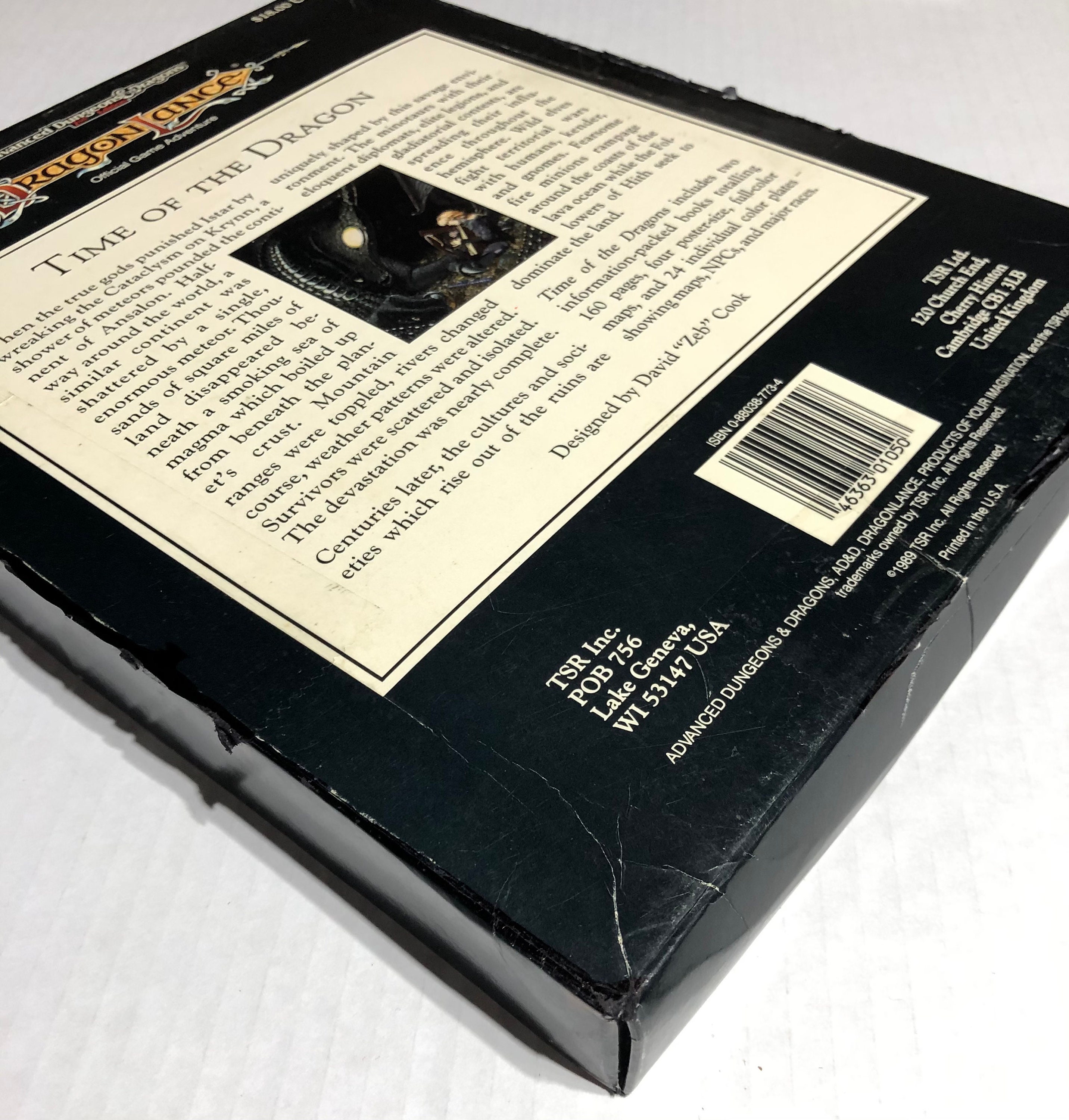 Dragonlance Time of the Dragon Boxed Set, Complete, Advanced Dungeons ...