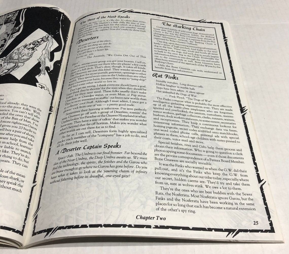 Werewolf: the Apocalypse, Bone Gnawers Tribebook 2, WW3052 - Etsy