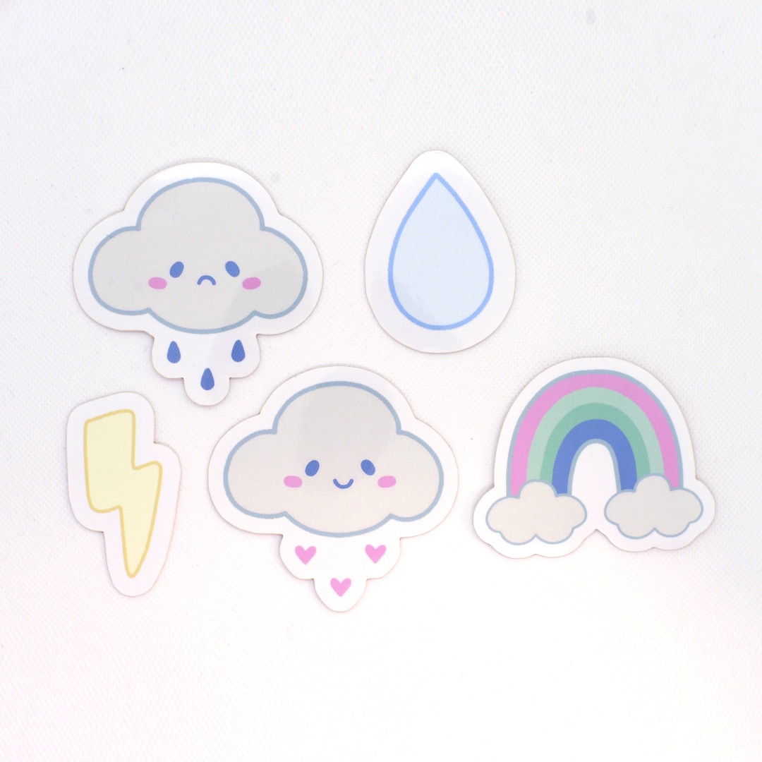 Cute Clouds Sticker Pack - Etsy