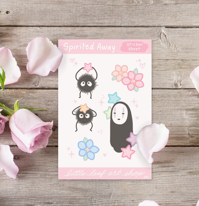 Spirited Away Sticker Sheet - Etsy