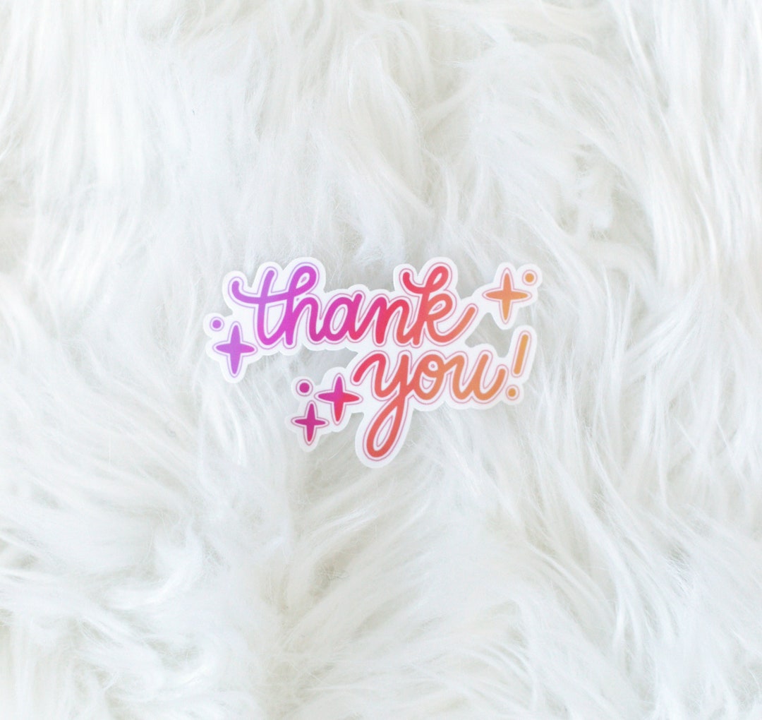 Thank You Sticker Pack (2"x3") - Etsy