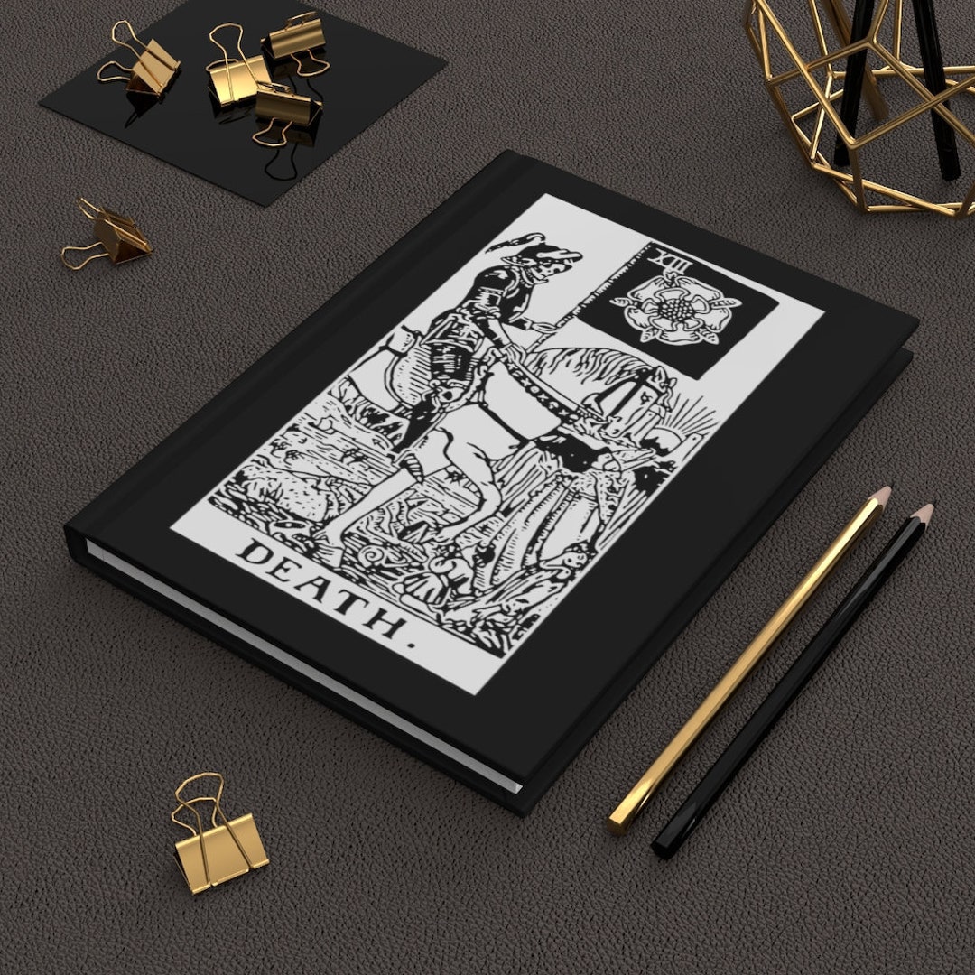 Death Tarot Rider-waite Hardcover Journal Lined - Etsy