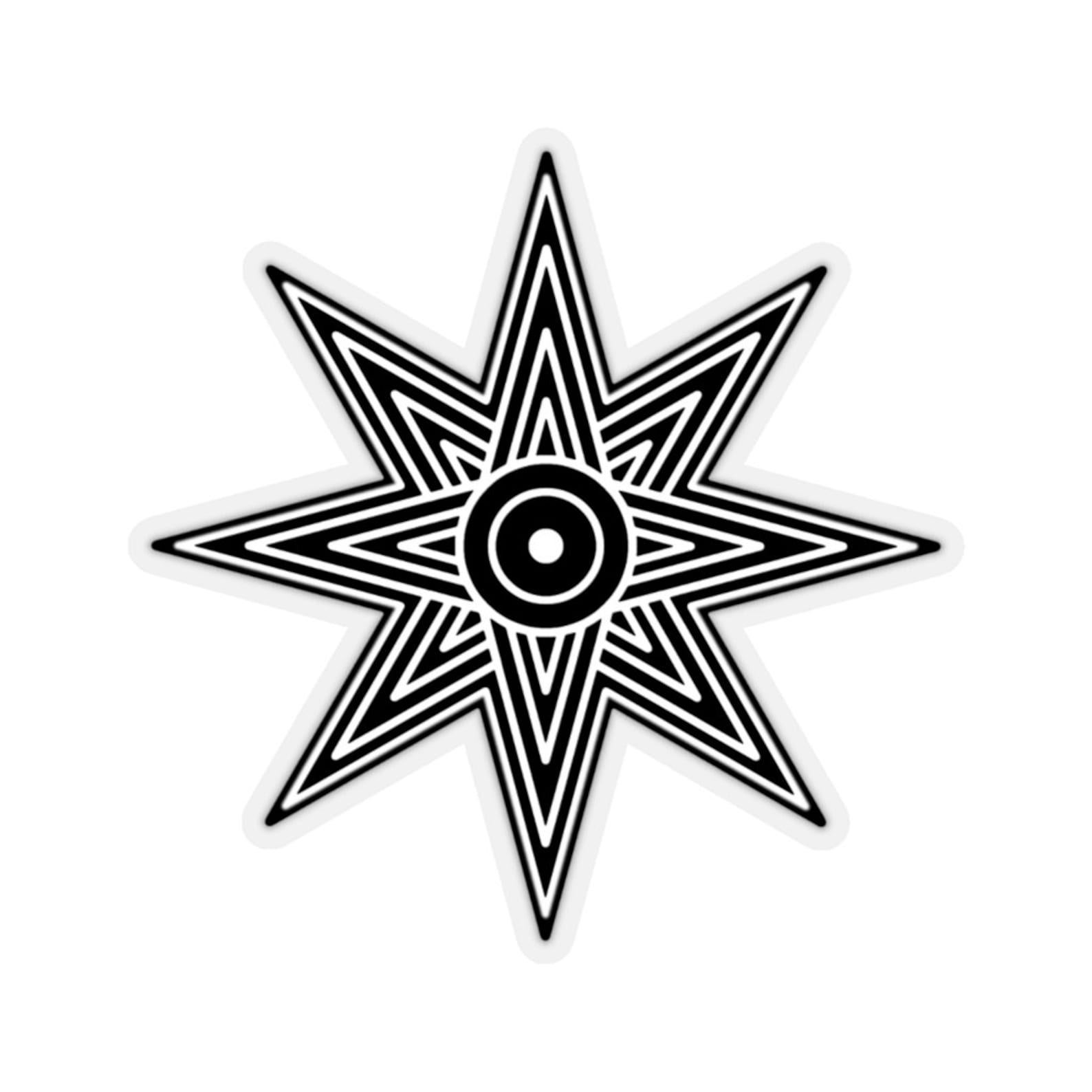 Star of Ishtar Star of Inanna Goddess Venus Star Black Sticker - Etsy