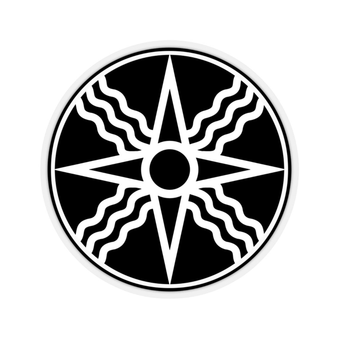 Star of Shamash Ancient Mesopotamian Sun Symbol Sticker - Etsy