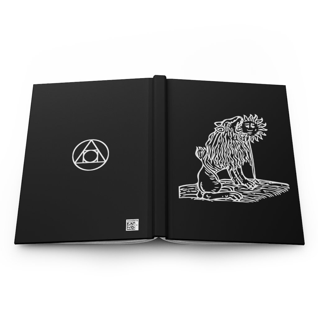 Lion Eating Sun. Green Lion. Alchemy T Shirt. Hardcover Journal With ...