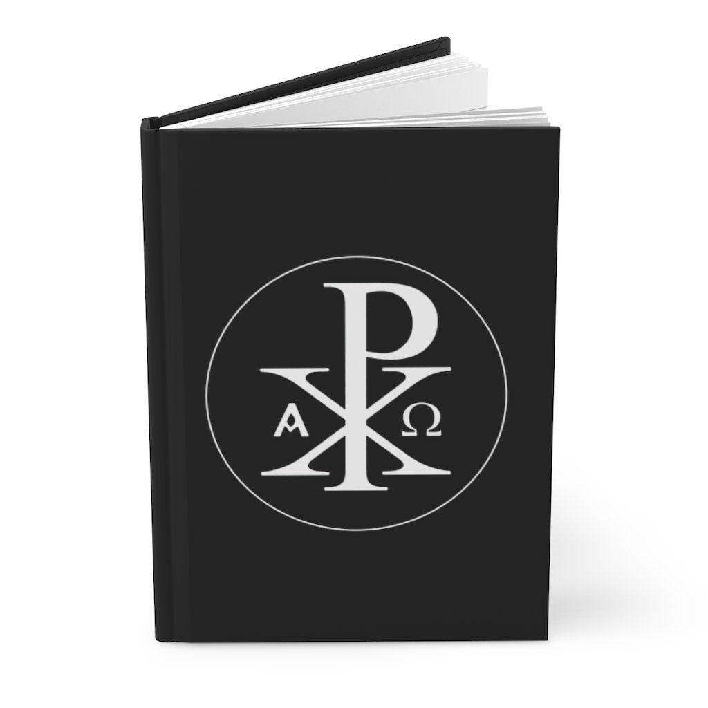 Chi Rho. Constantine Cross. in Hoc Signo Vinces. Hardcover Journal With ...
