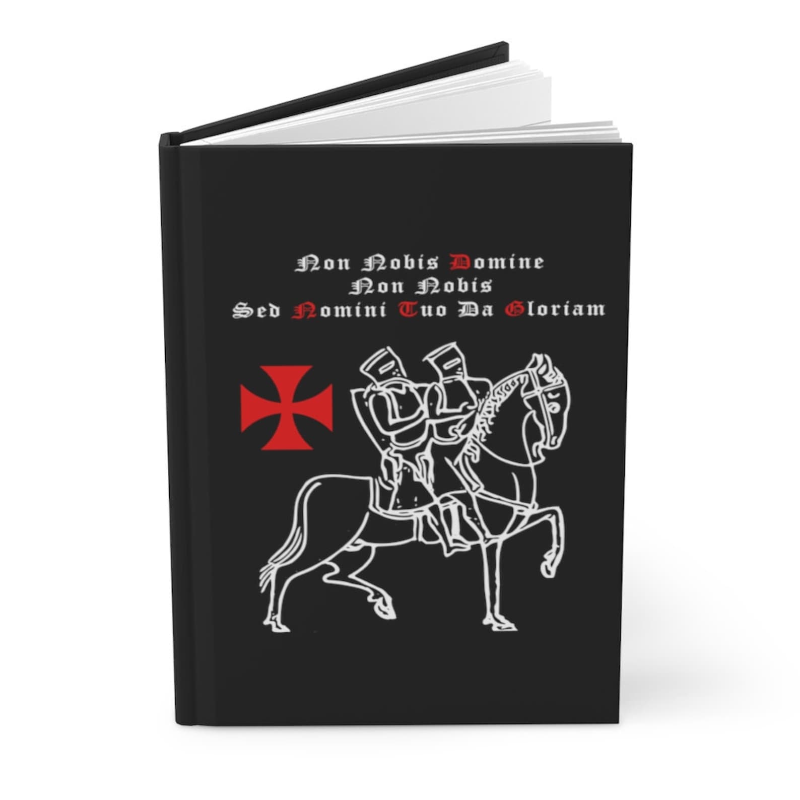 Knights Templar. Templar Symbol and Motto. Hardcover Journal With Lines ...