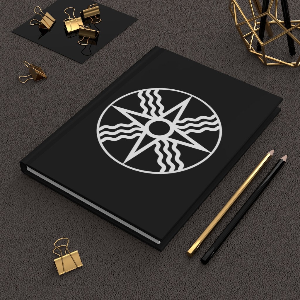 Star of Shamash Ancient Mesopotamian Sun Symbol Hardcover Journal ...