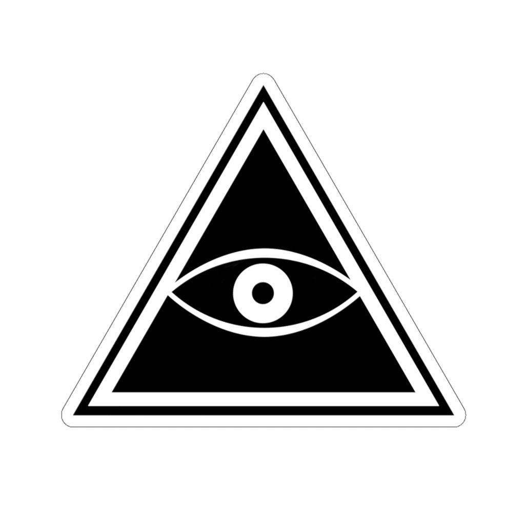 All Seeing Eye, Triangle 3rd Eye Occult Symbol Sticker - Etsy