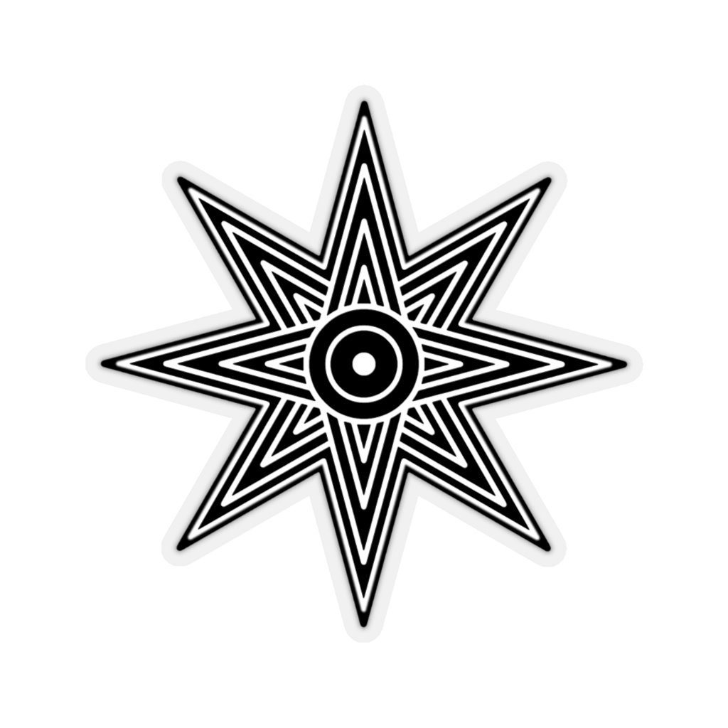 Star of Ishtar Star of Inanna Goddess Venus Star Black Sticker - Etsy