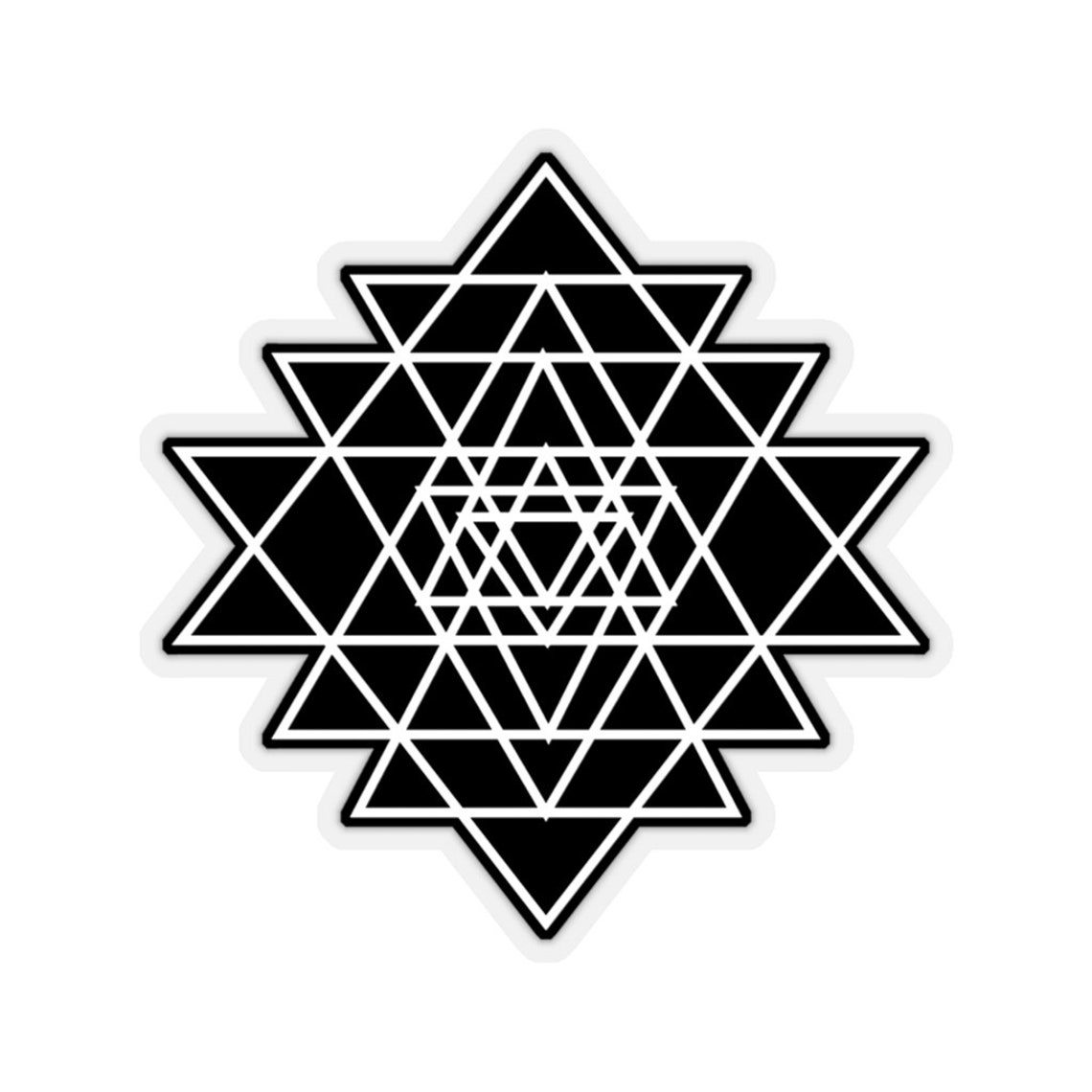 Shri Yantra Shri Chakra Sacred Geometry Triangles Sticker - Etsy
