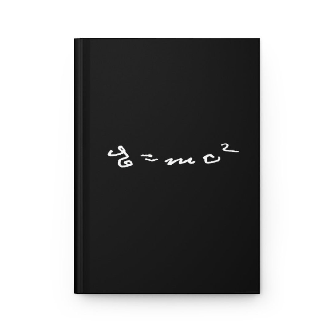 E=MC2 Albert Einstein Hand Writing. Hardcover Journal With Lines - Etsy