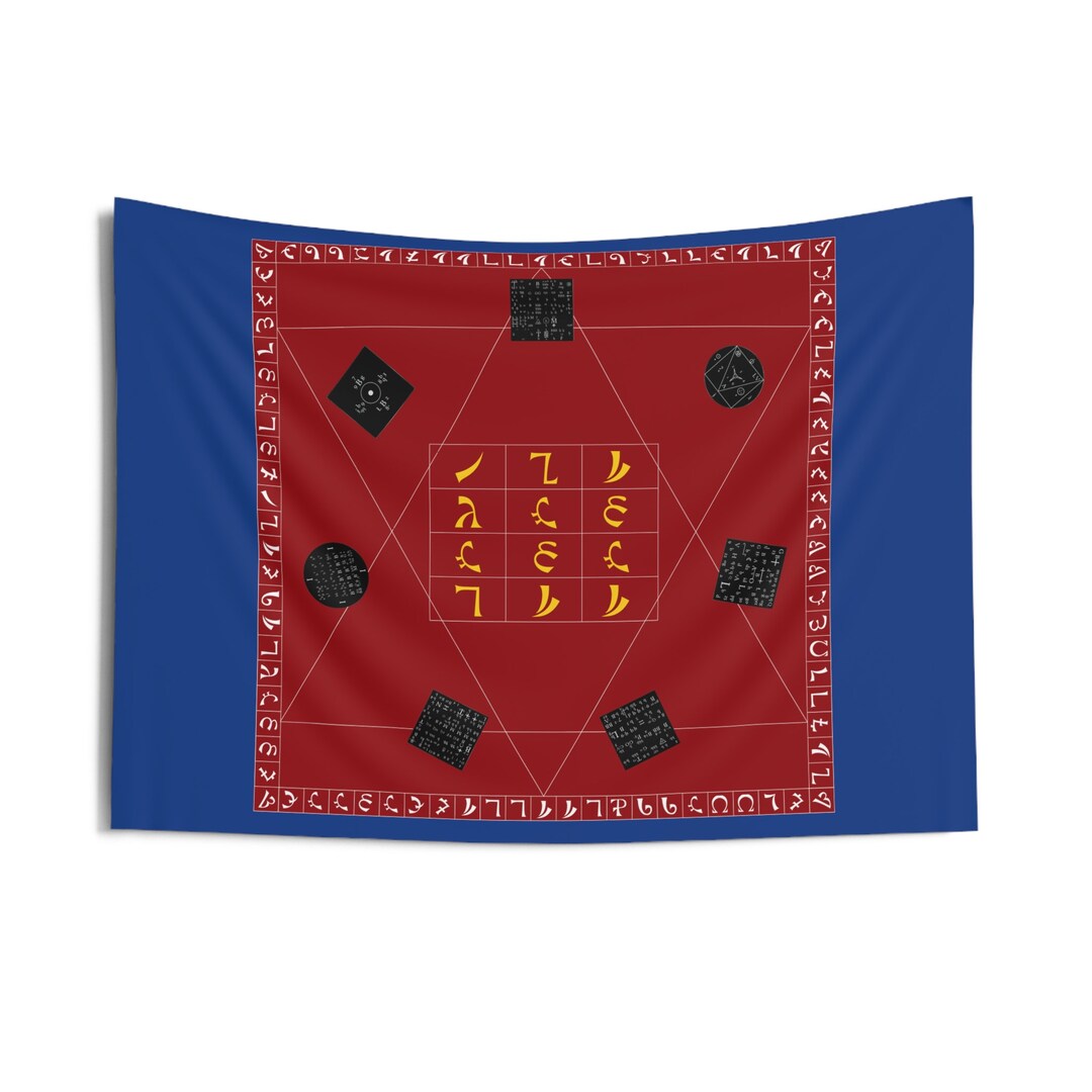 Enochian Holy Table Indoor Wall Tapestries - Etsy