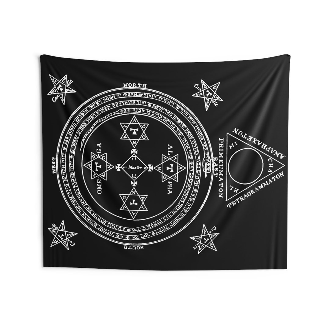 Magic Circle of Solomon. Goetia. RITUAL FLOOR Cloth/tapestry. - Etsy ...