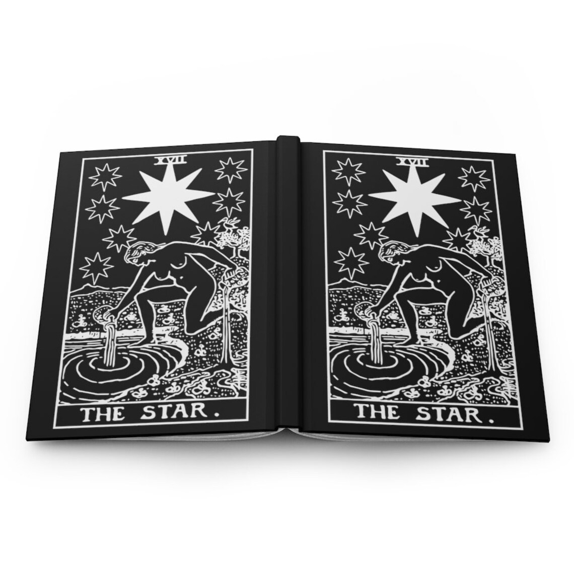 Star Tarot Card, Raider Waite Hardcover Journal Notebook - Etsy