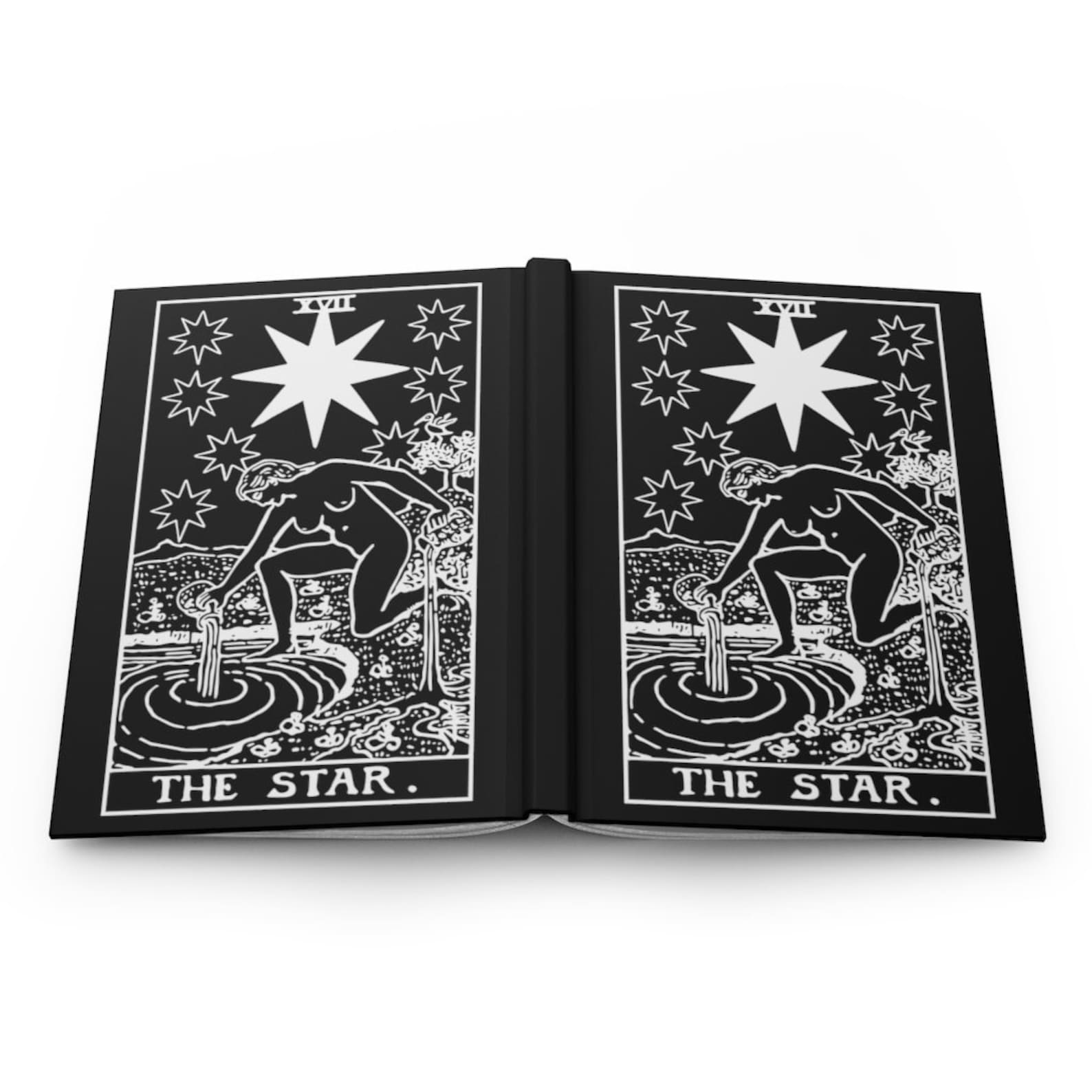 Stern Tarot Karte, Raider Waite Hardcover Journal Notebook - Etsy.de