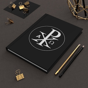 Chi Rho. Constantine Cross. in Hoc Signo Vinces. Hardcover Journal With ...