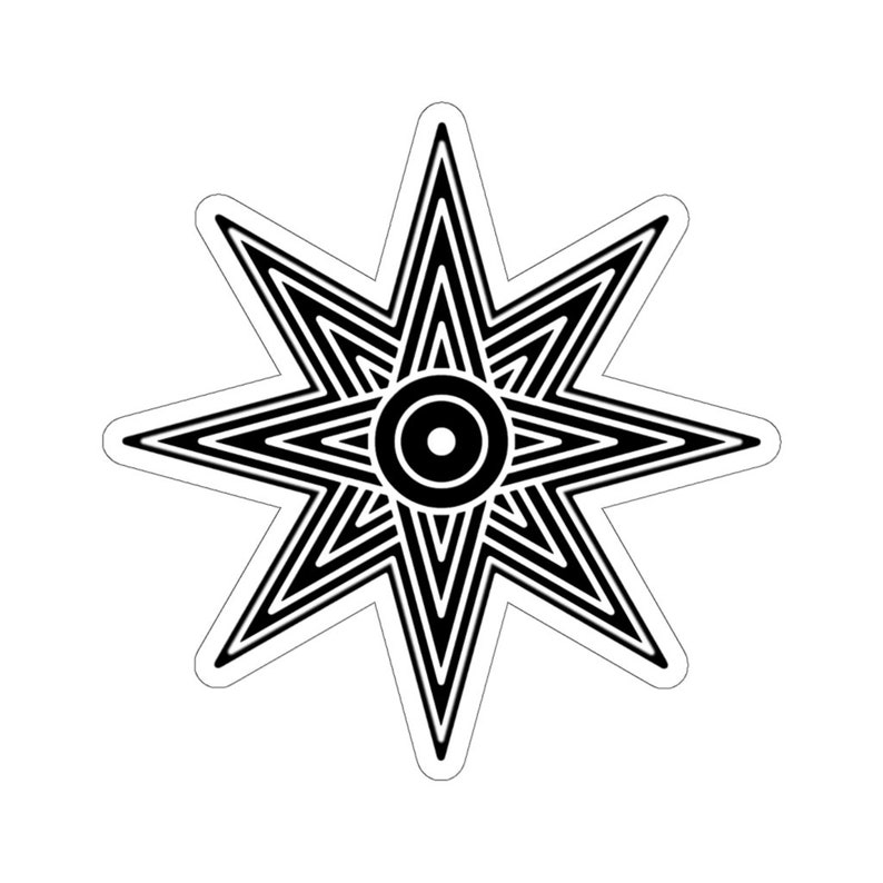 Star of Ishtar Star of Inanna Goddess Venus Star Black Sticker - Etsy
