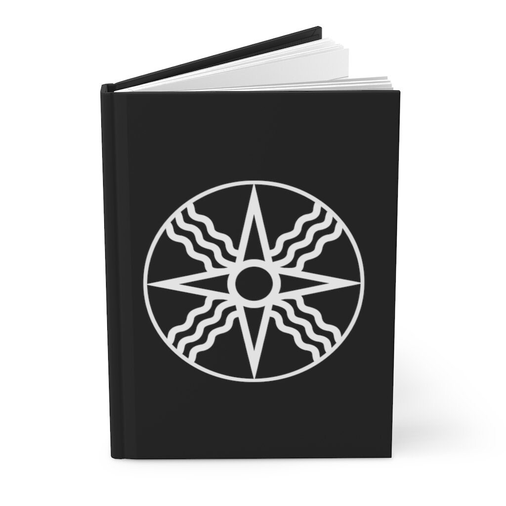 Star of Shamash Ancient Mesopotamian Sun Symbol Hardcover Journal ...